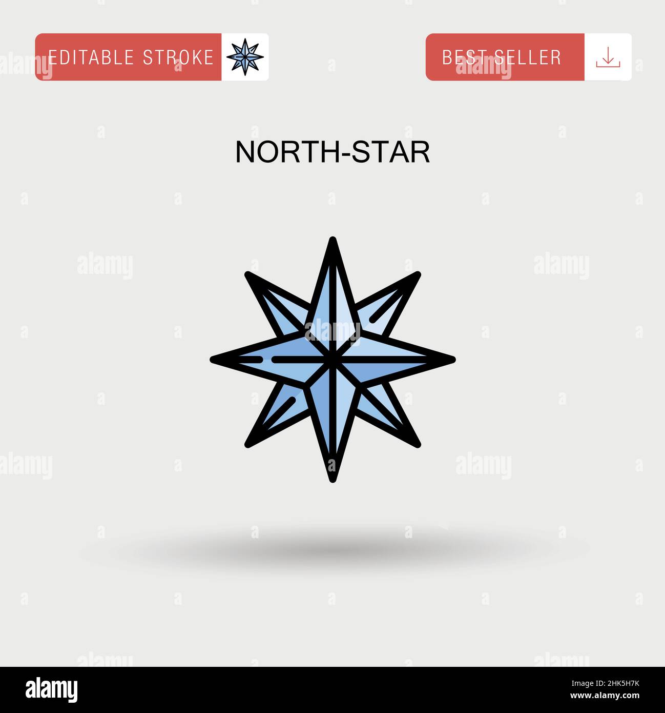 North-star Simple vector icon Stock Vector Image & Art - Alamy