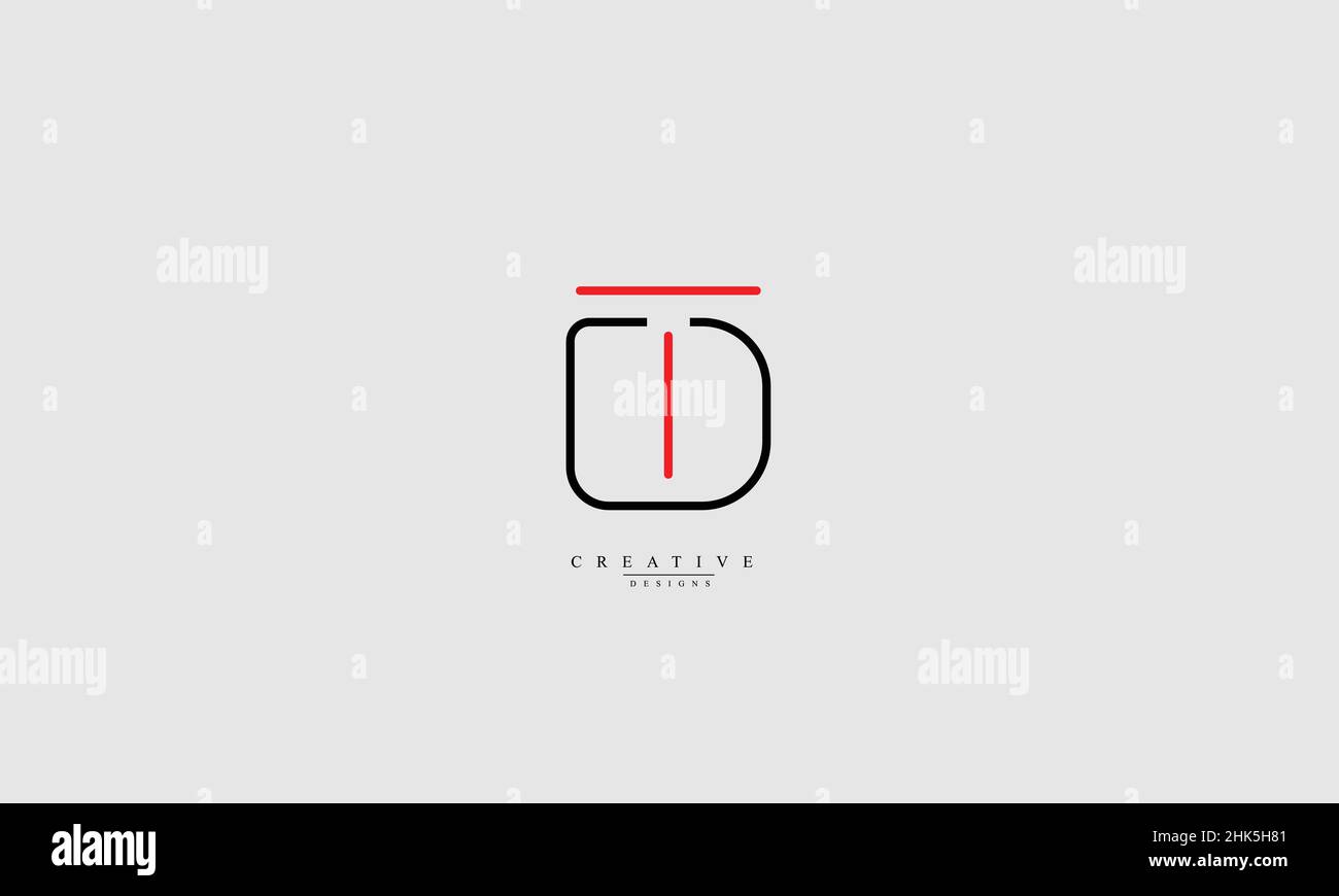 Dt logo design hi-res stock photography and images - Alamy