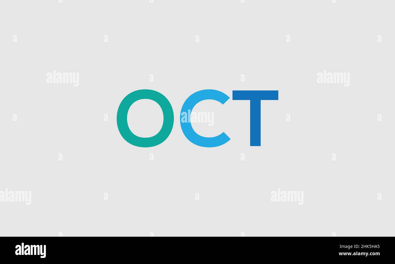 Word OCT in letters - Initial vector design - Premium Icon, Logo vector ...