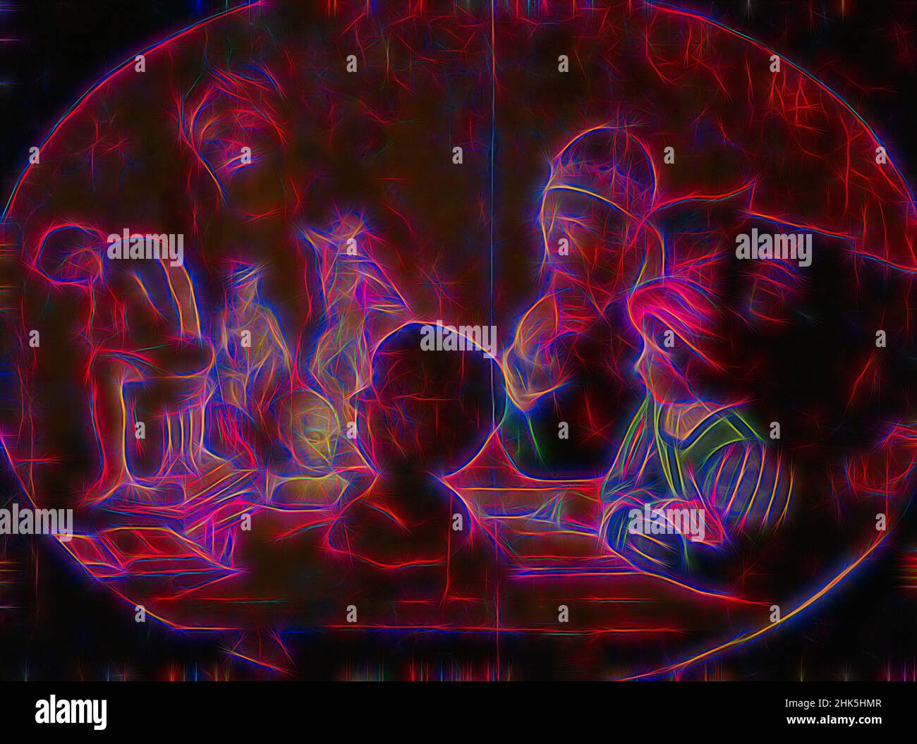 Inspired by The drawing class, Jan ter Borch, 1634, Reimagined by ...