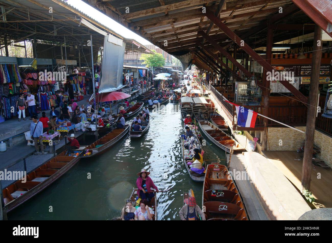 Bangkok Water Market Stock Photo - Alamy