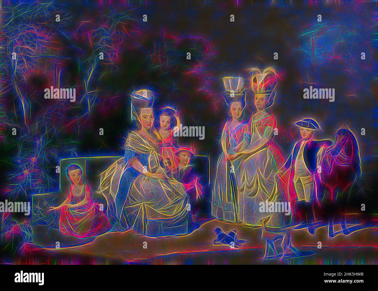 Inspired by Portrait of Carolina Wilhelmina of Orange 1743-1787 and her children, Anton Wilhelm ...