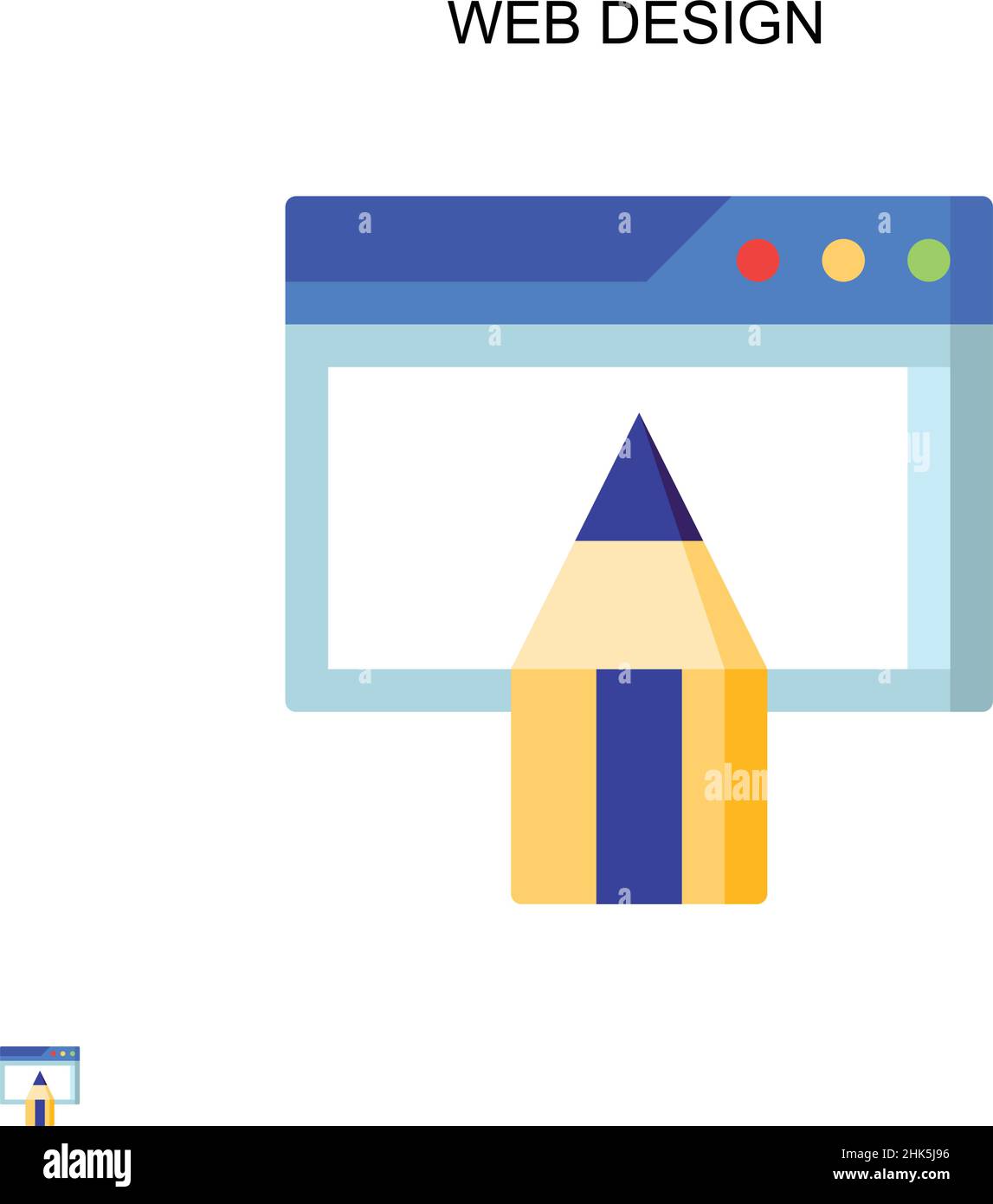 Web design Simple vector icon. Illustration symbol design template for ...