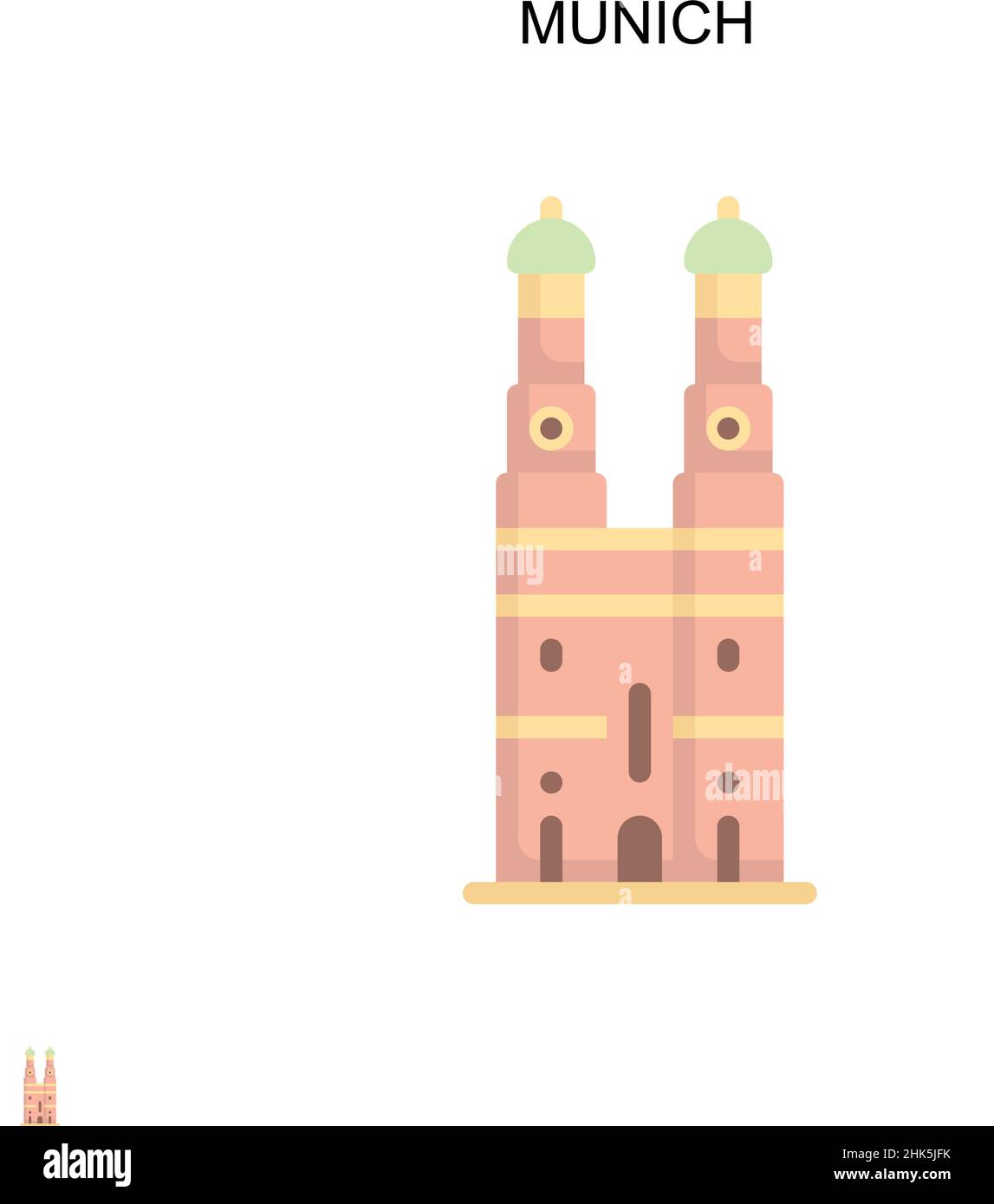 Munich Simple vector icon. Illustration symbol design template for web ...