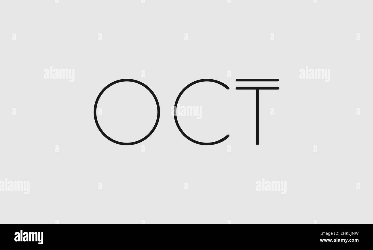 Word OCT in letters - Initial vector design - Premium Icon, Logo vector ...