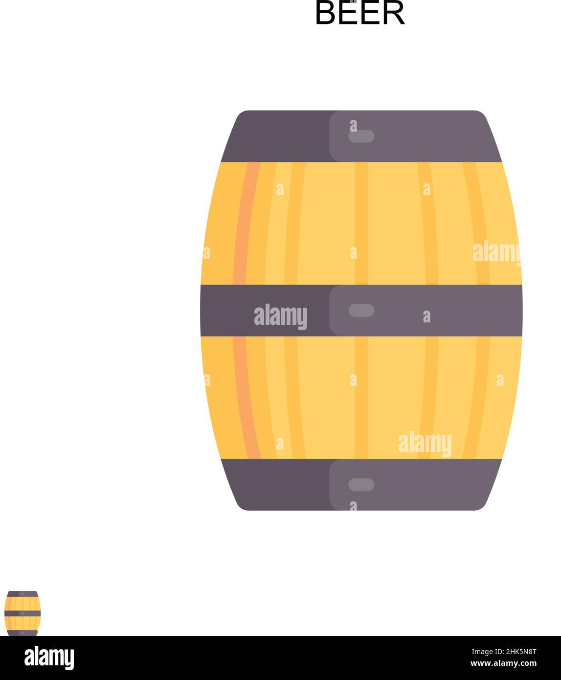 Beer Simple vector icon. Illustration symbol design template for web ...
