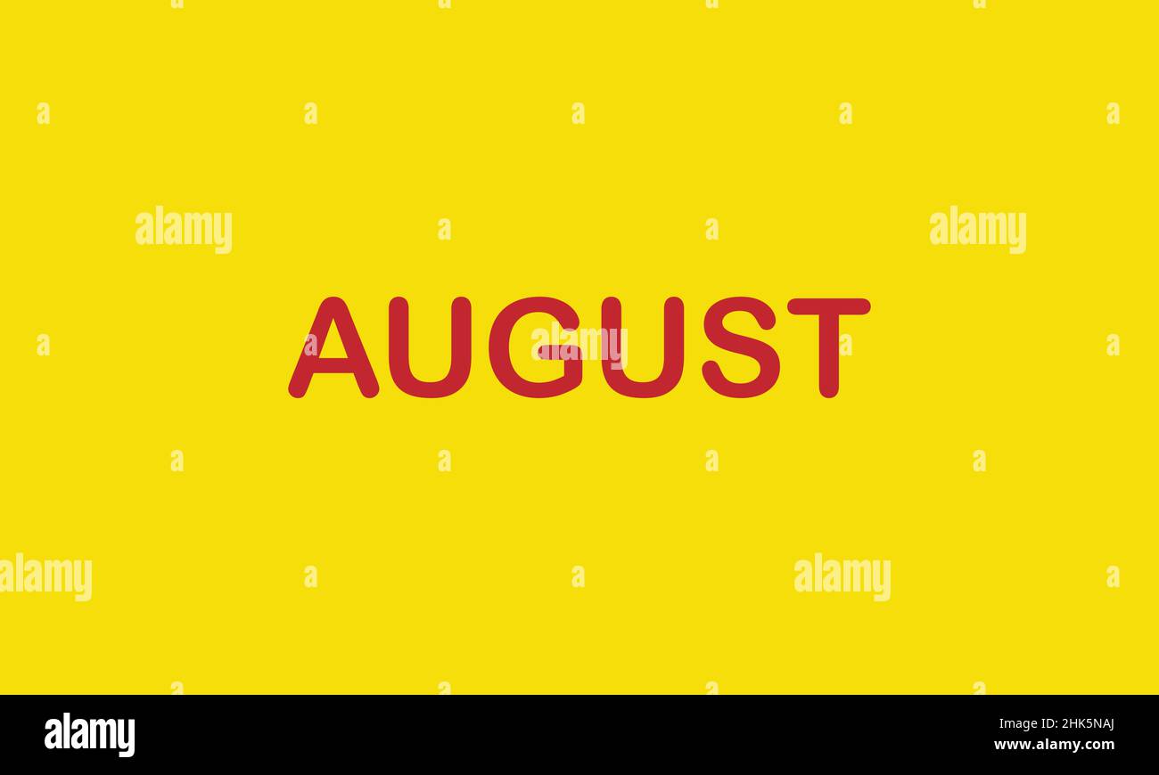 Word AUGUST in letters - Initial vector design - Premium Icon, Logo ...