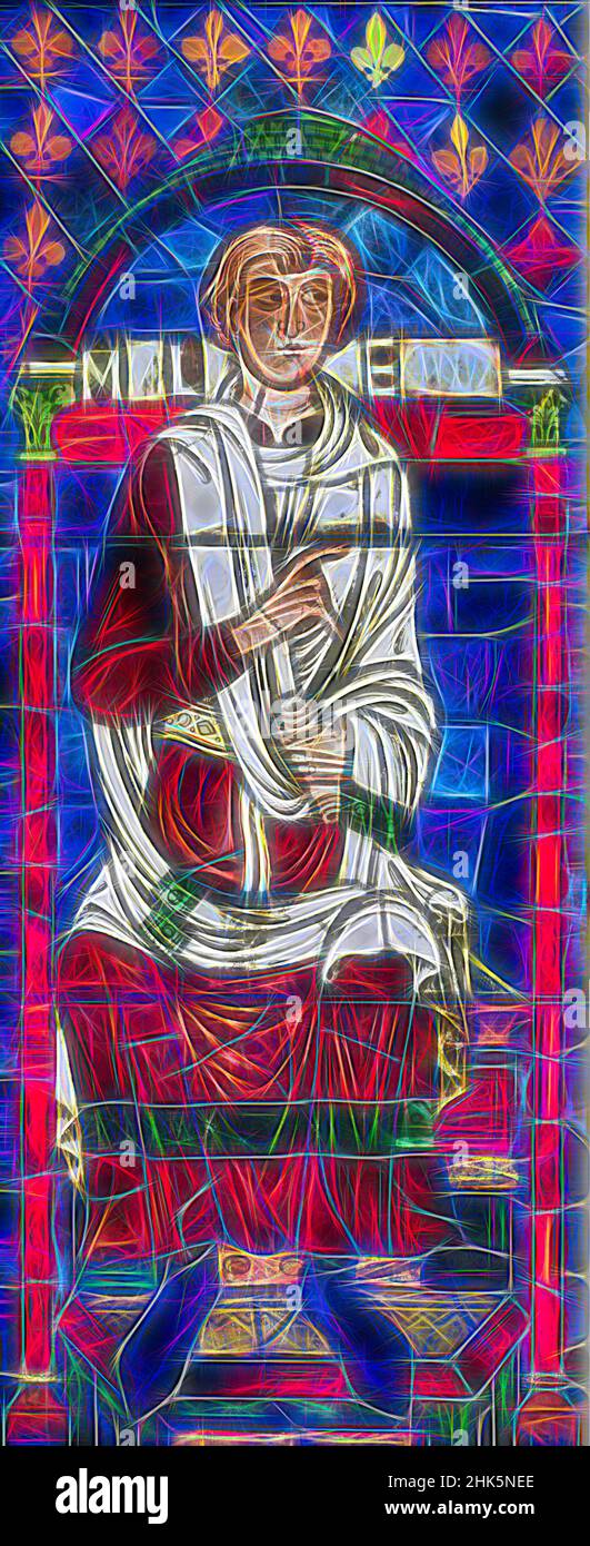 Inspired by Seated Malaleel, Descendant of Adam and Eve, French, 13th ...