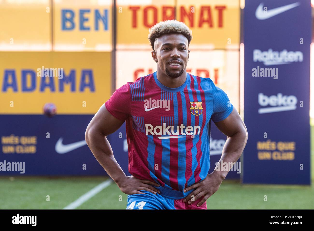 2nd February 2022; Nou Camp, Barcelona, Spain: Barcelona FC introduce ...
