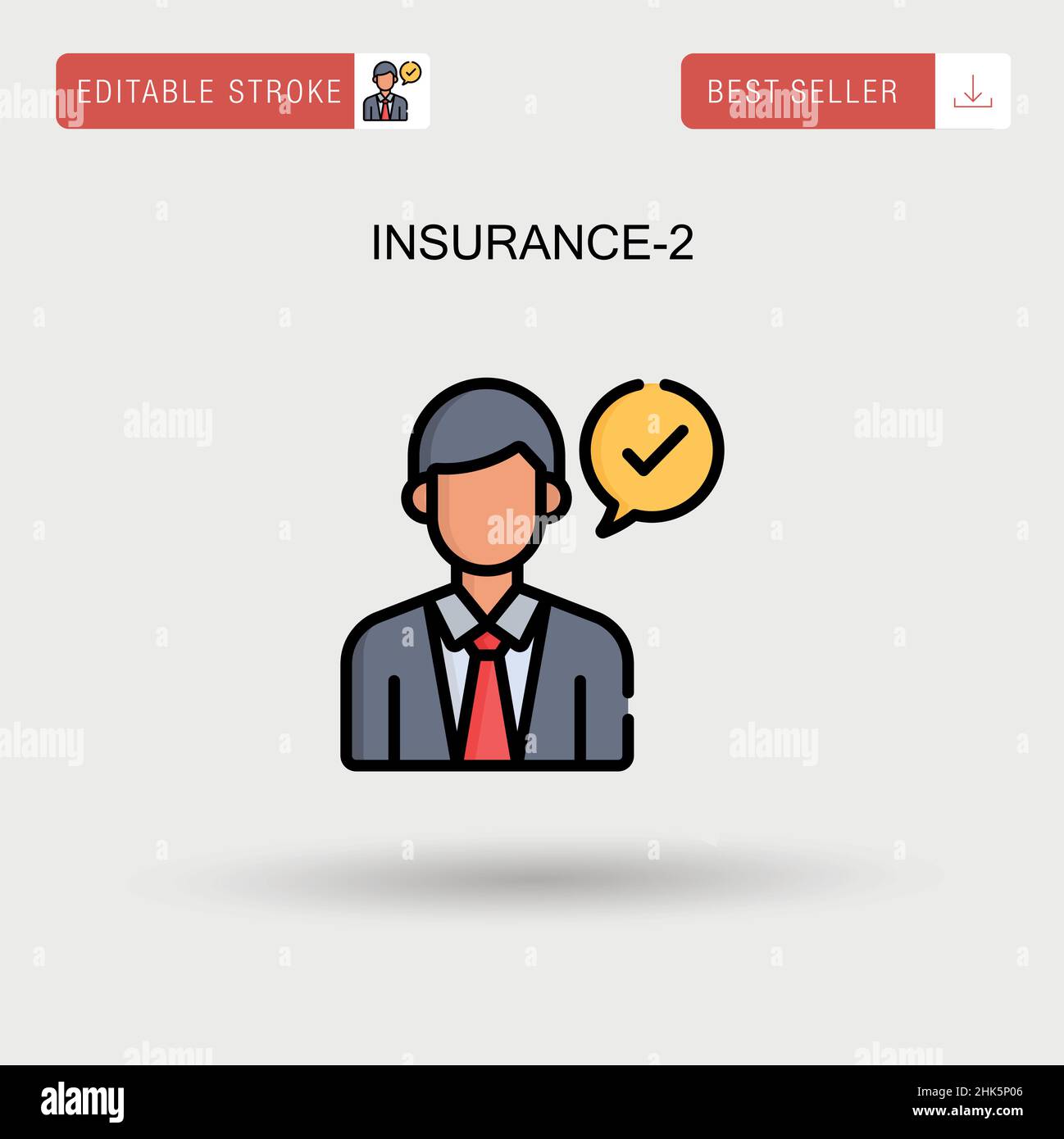 Insurance-2 Simple vector icon Stock Vector Image & Art - Alamy