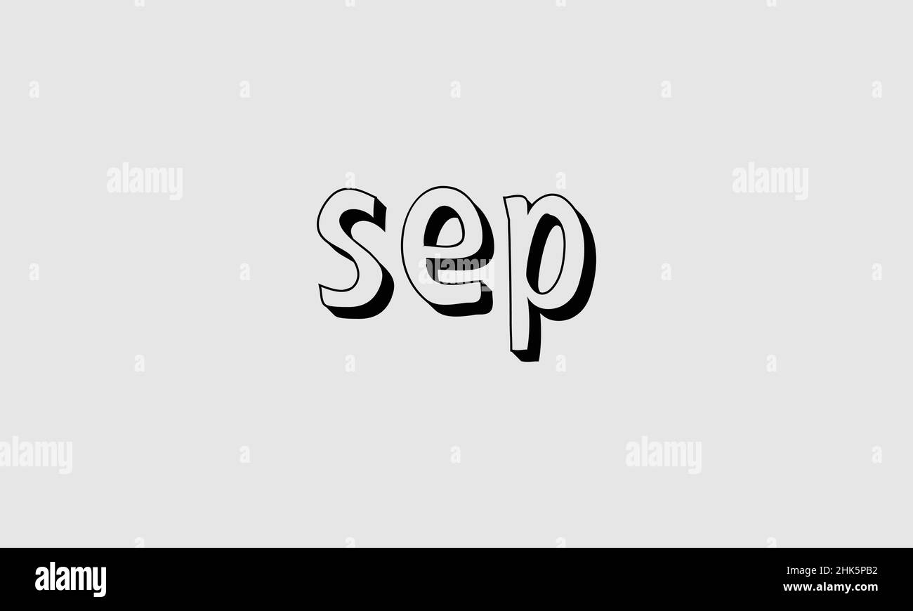 Letter Sep Logo High Resolution Stock Photography and Images - Alamy