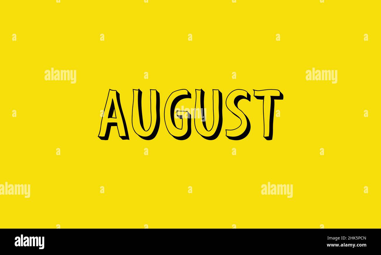 Word AUGUST in letters - Initial vector design - Premium Icon, Logo ...