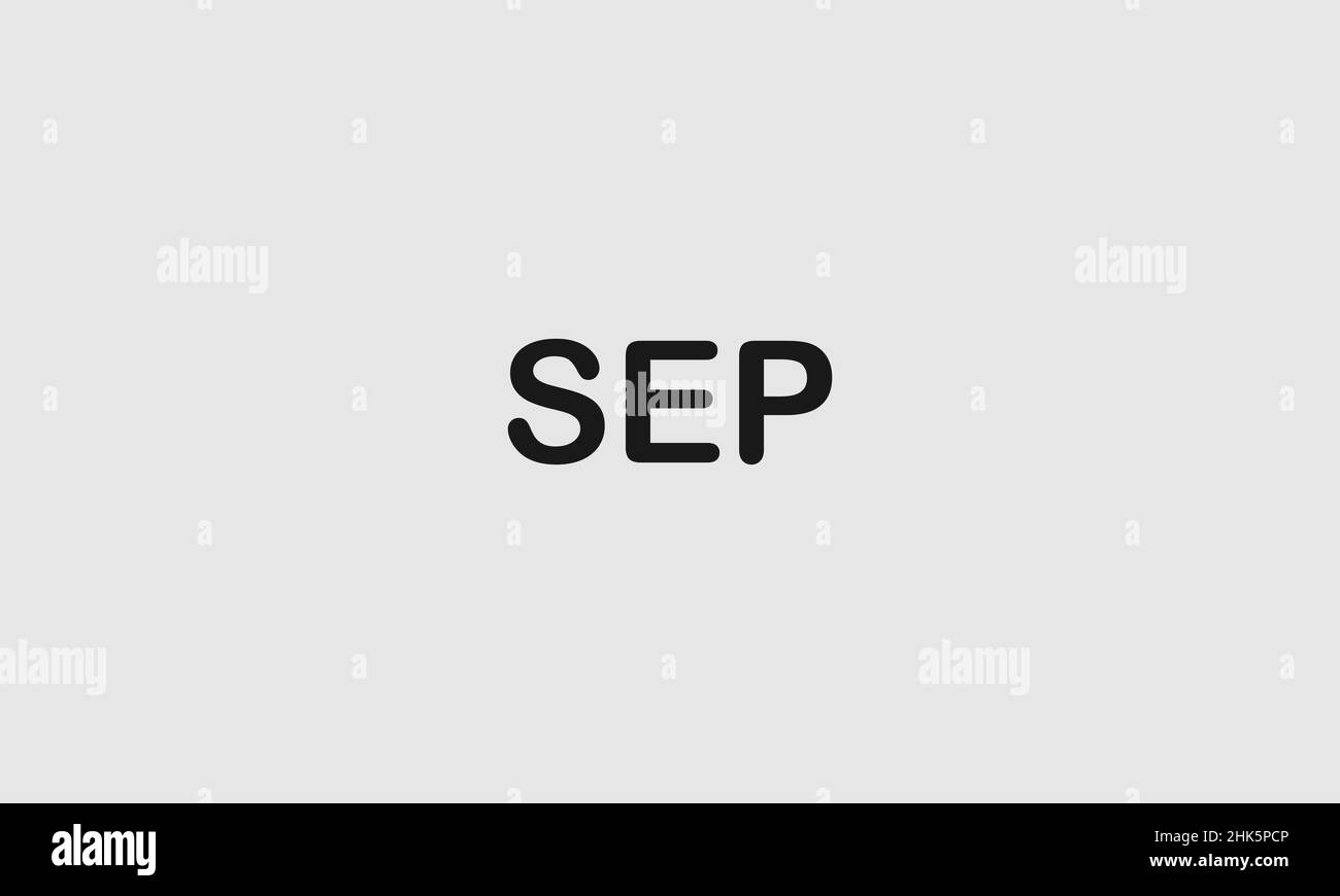 Word SEP in letters - Initial vector design - Premium Icon, Logo vector ...