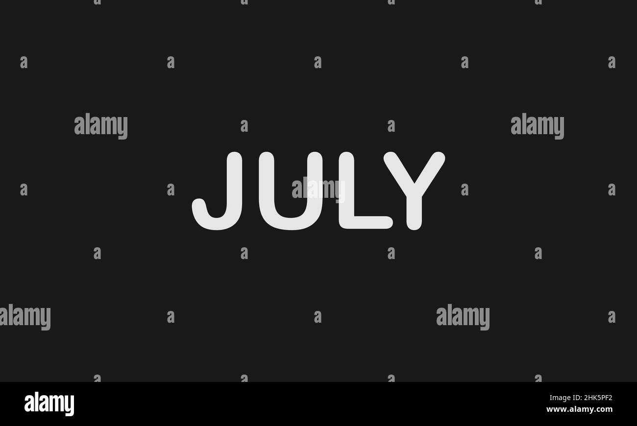 Word JULY in letters - Initial vector design - Premium Icon, Logo ...
