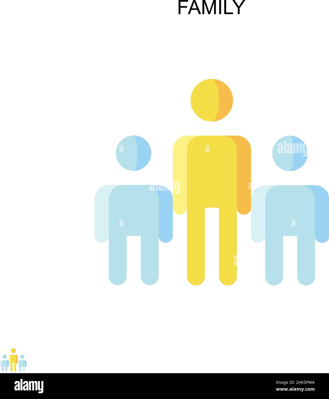 Family Simple vector icon. Illustration symbol design template for web ...