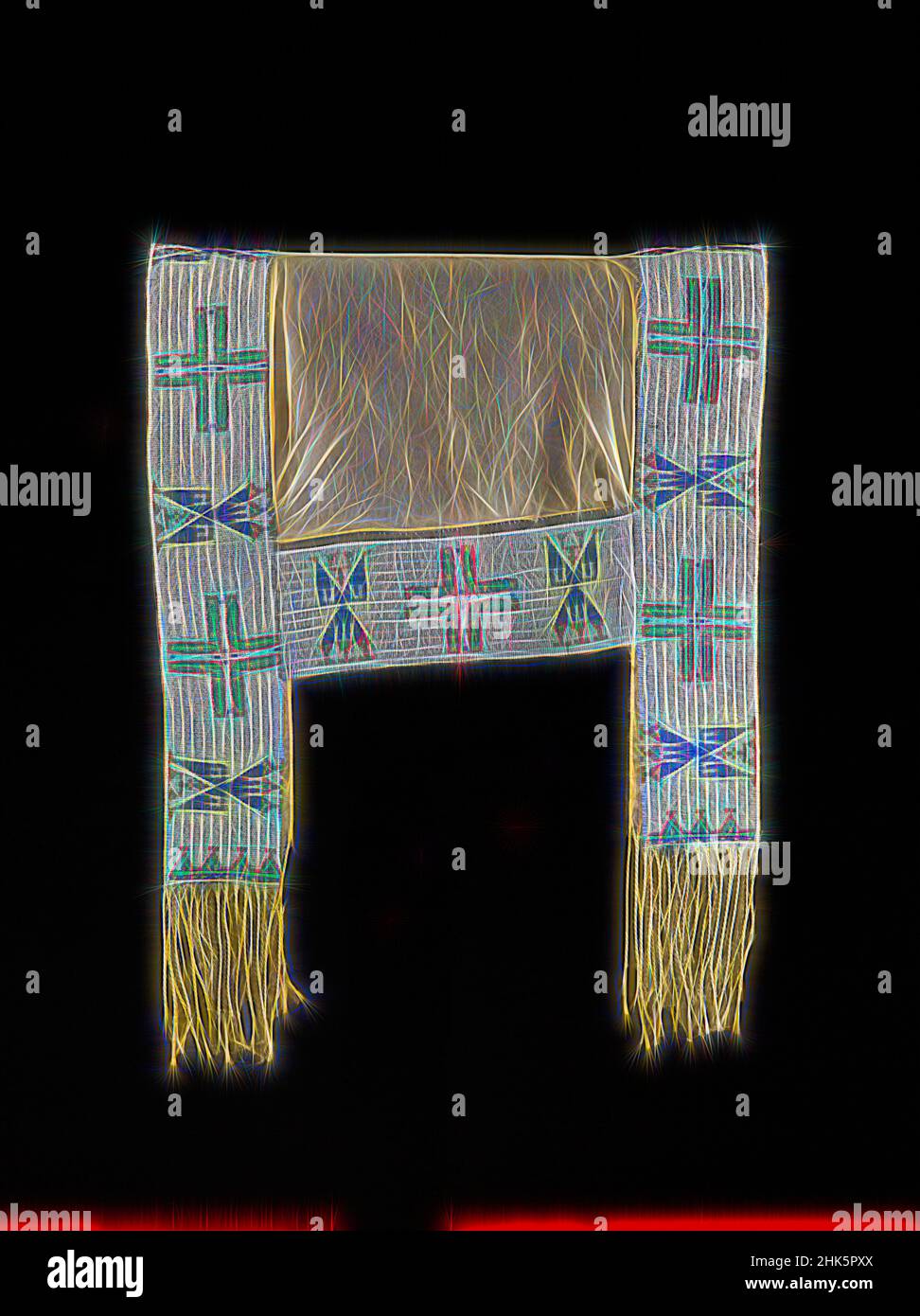Inspired by Saddle Blanket, Lakota (Sioux), c.1890, Canvas, tanned hide ...