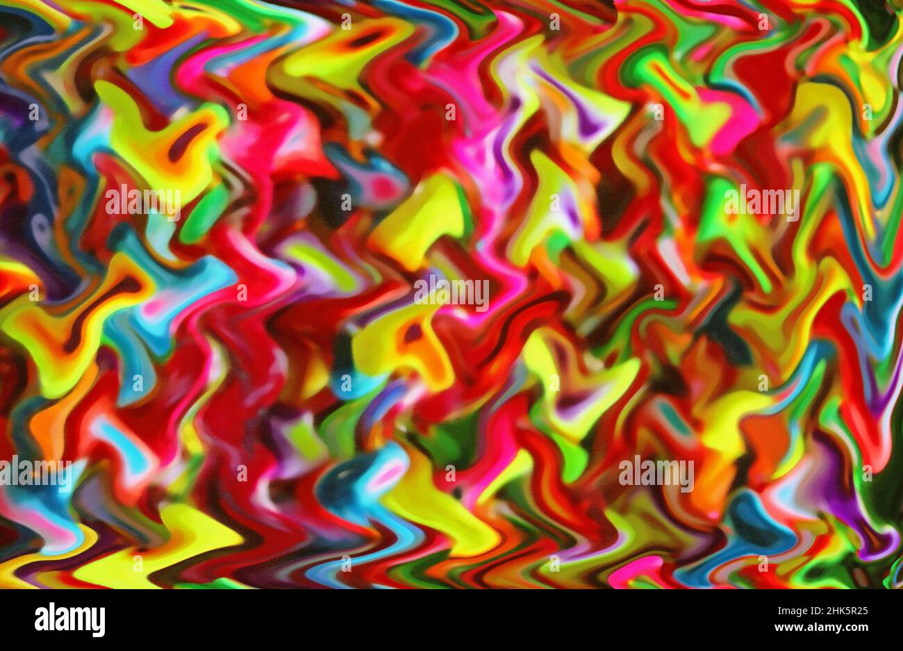 Illustration of multi-color artistic wavy pattern for abstract backdrop ...