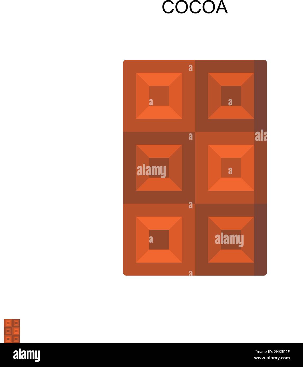 Cocoa Simple vector icon. Illustration symbol design template for web ...