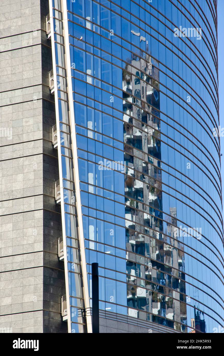 Architecture. Design, buildings of Milan. Italy. Skyscrapers. Unicredit ...