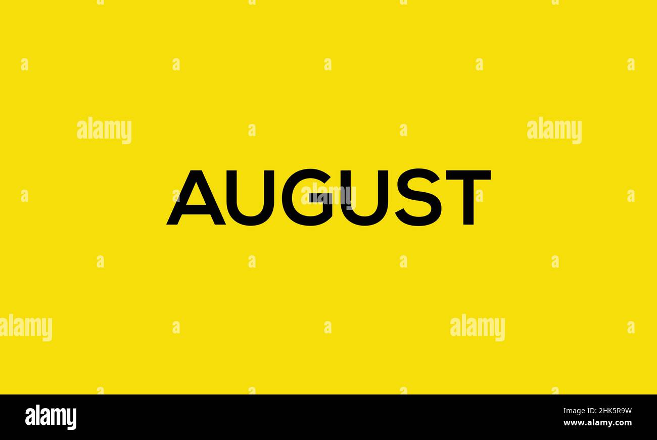 Word AUGUST in letters - Initial vector design - Premium Icon, Logo ...