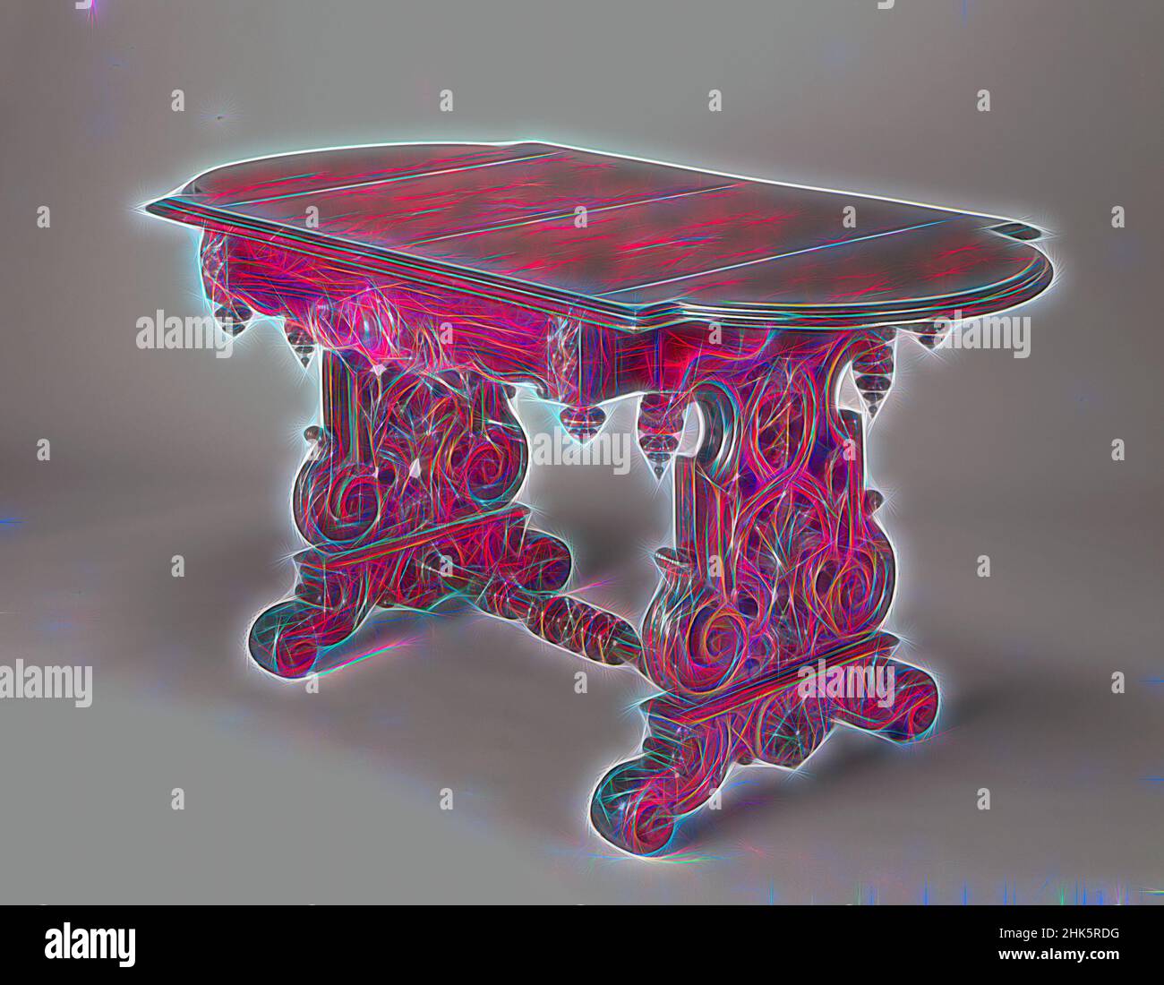 Inspired by Library Table, Alexander Roux, American (born France), 1813 ...