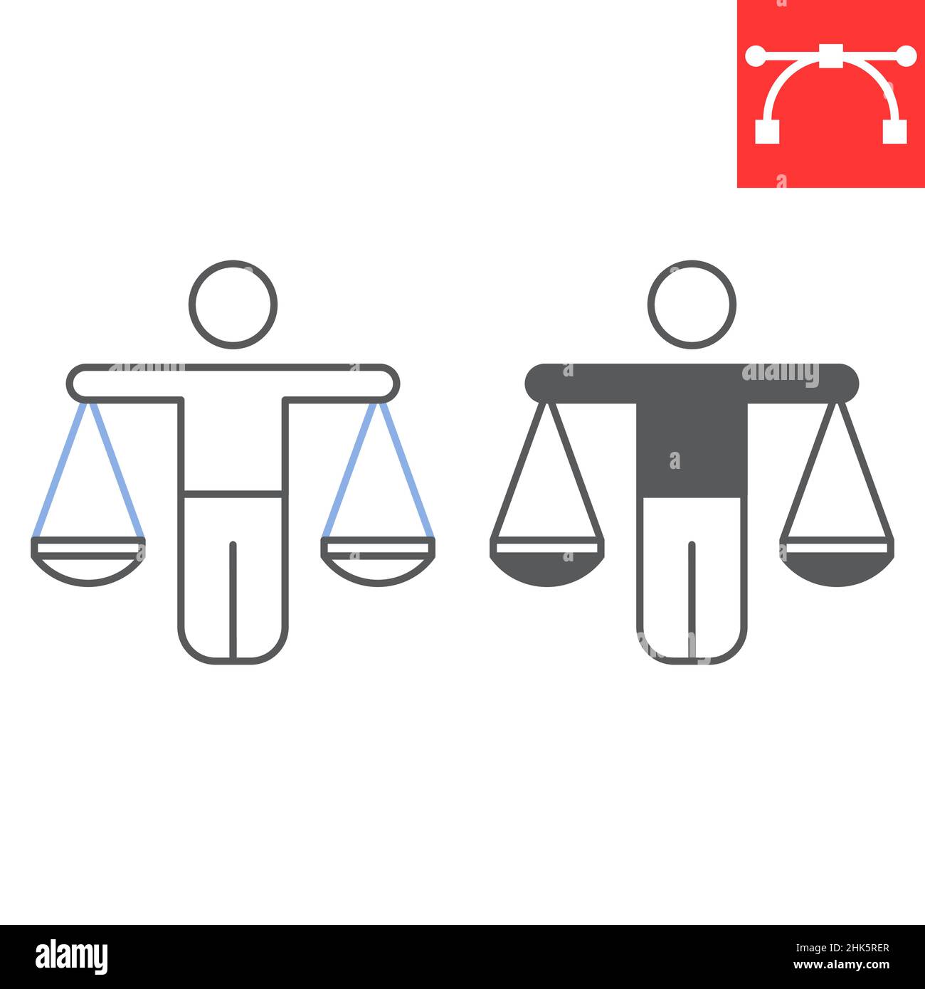 Black line international law icon hi-res stock photography and images ...