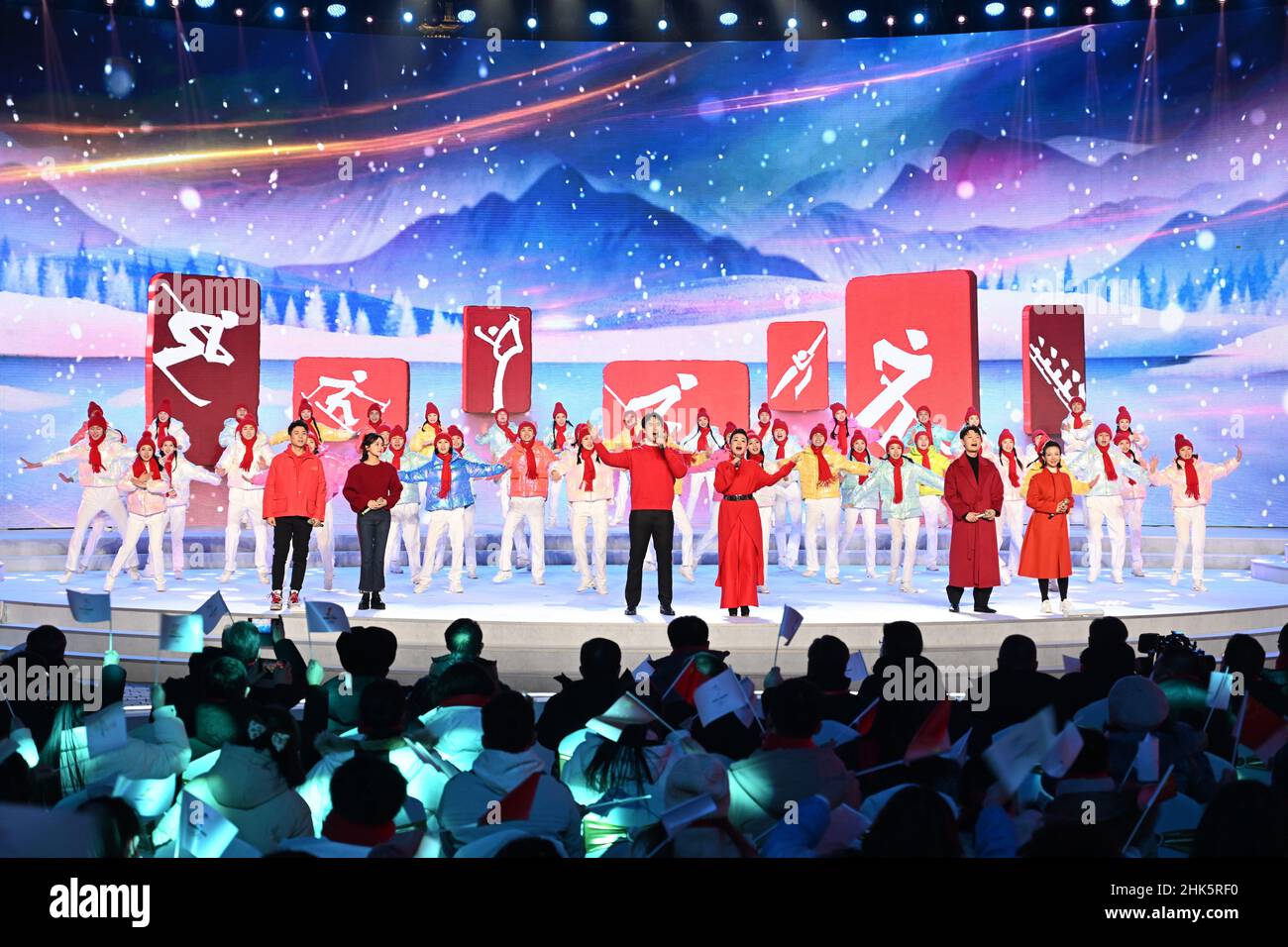 Beijing, China. 2nd Feb, 2022. An evening event marking the Beijing ...