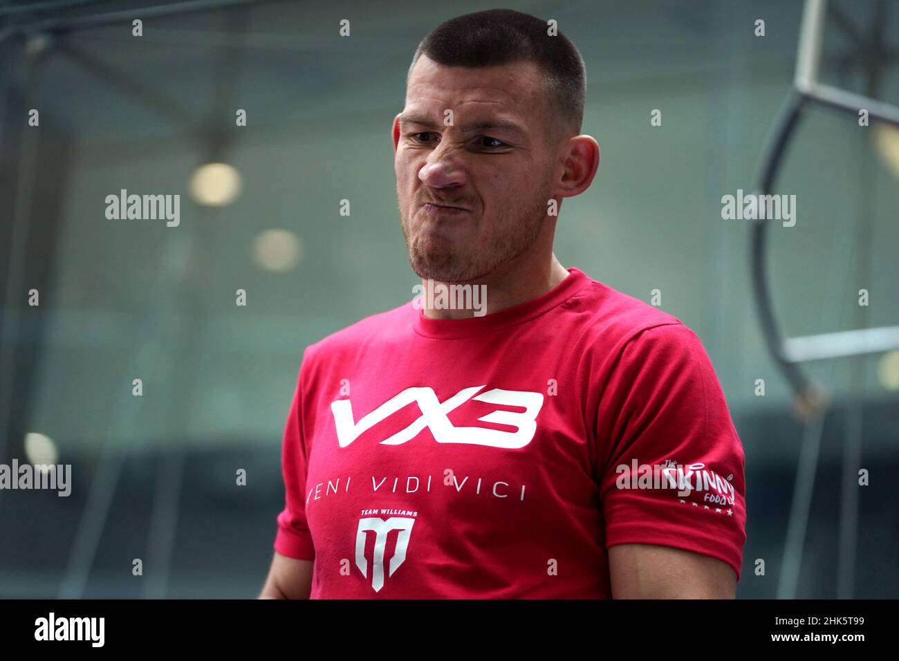 Liam Williams during a public workout at the Capitol Shopping Centre ...