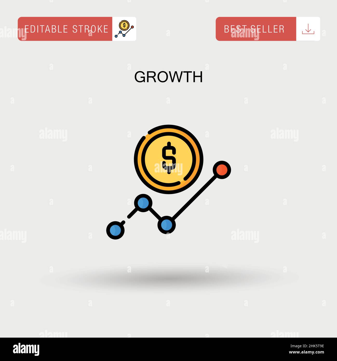 Growth Simple vector icon Stock Vector Image & Art - Alamy