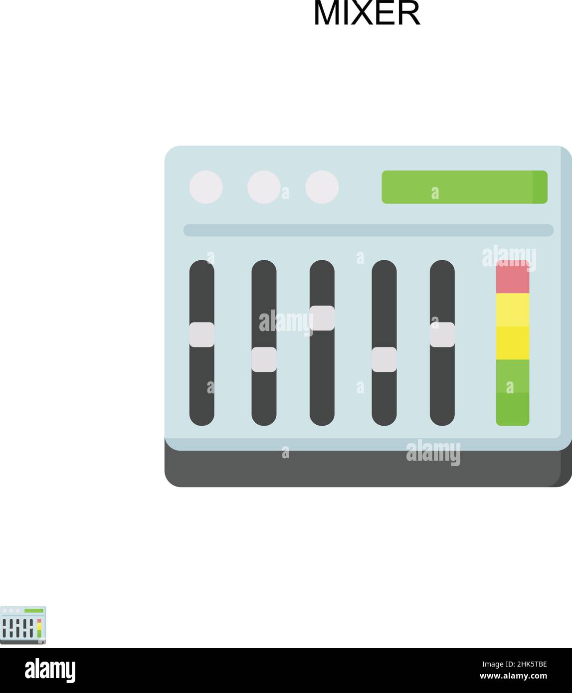 Mixer Simple vector icon. Illustration symbol design template for web ...