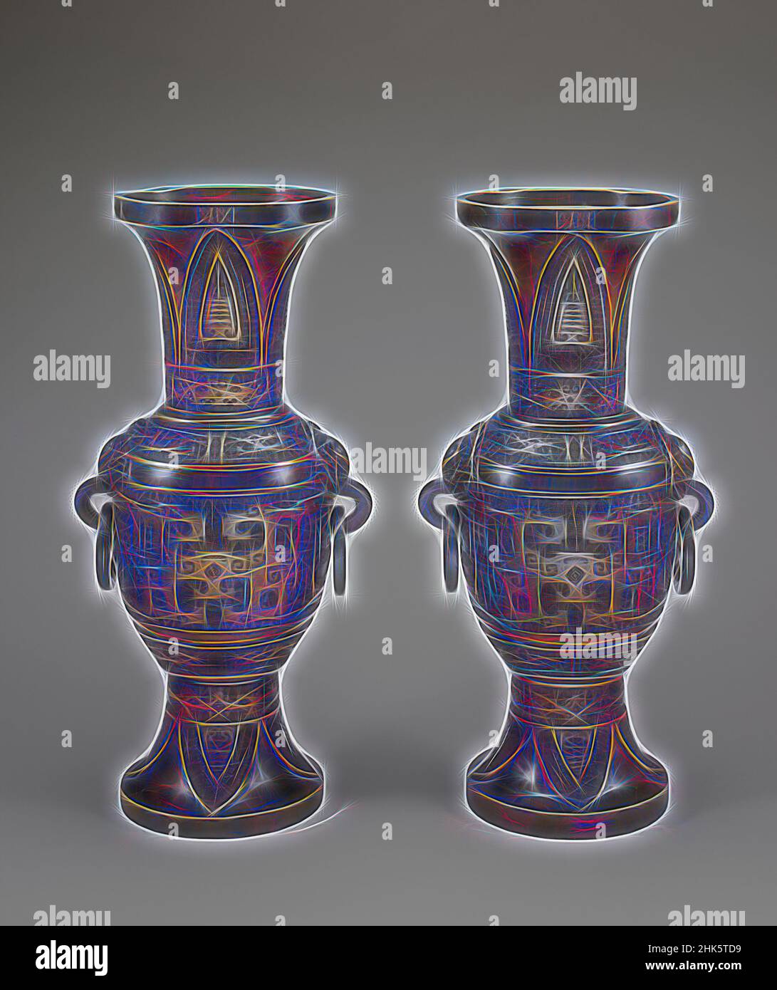 Inspired by Pair of Imperially Commissioned Baluster-Form Temple Vases ...
