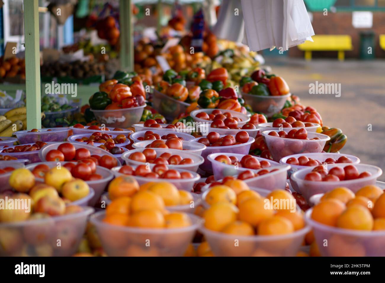 Fruit & Vegetable Market Stall Stock Photo - Alamy
