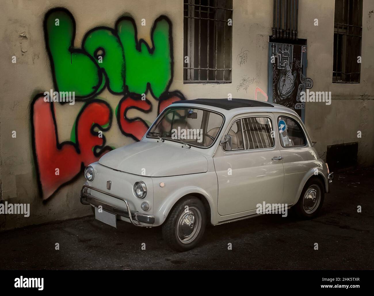 Cars parked in front of the fiat hi-res stock photography and images ...