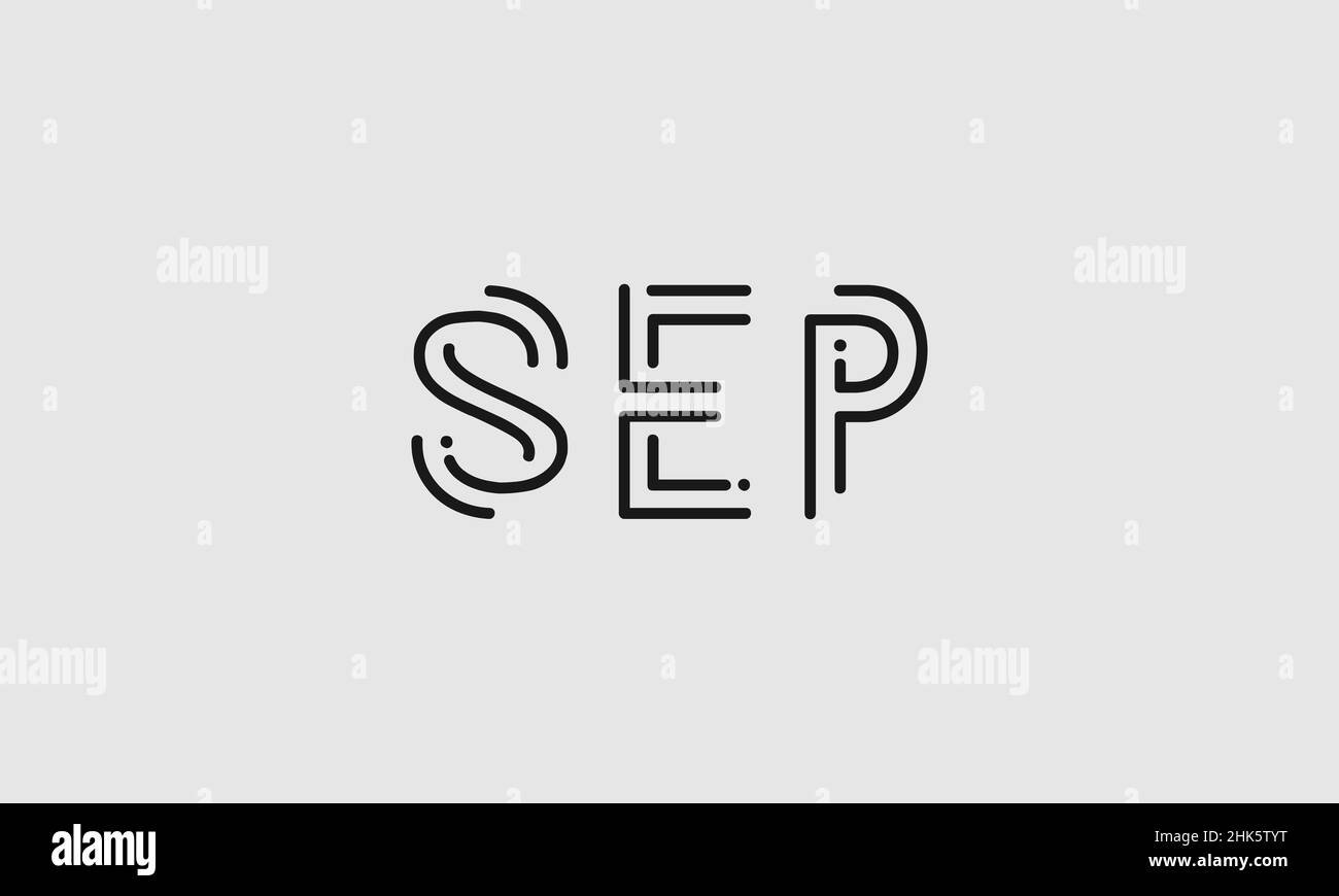 Word SEP in letters - Initial vector design - Premium Icon, Logo vector ...