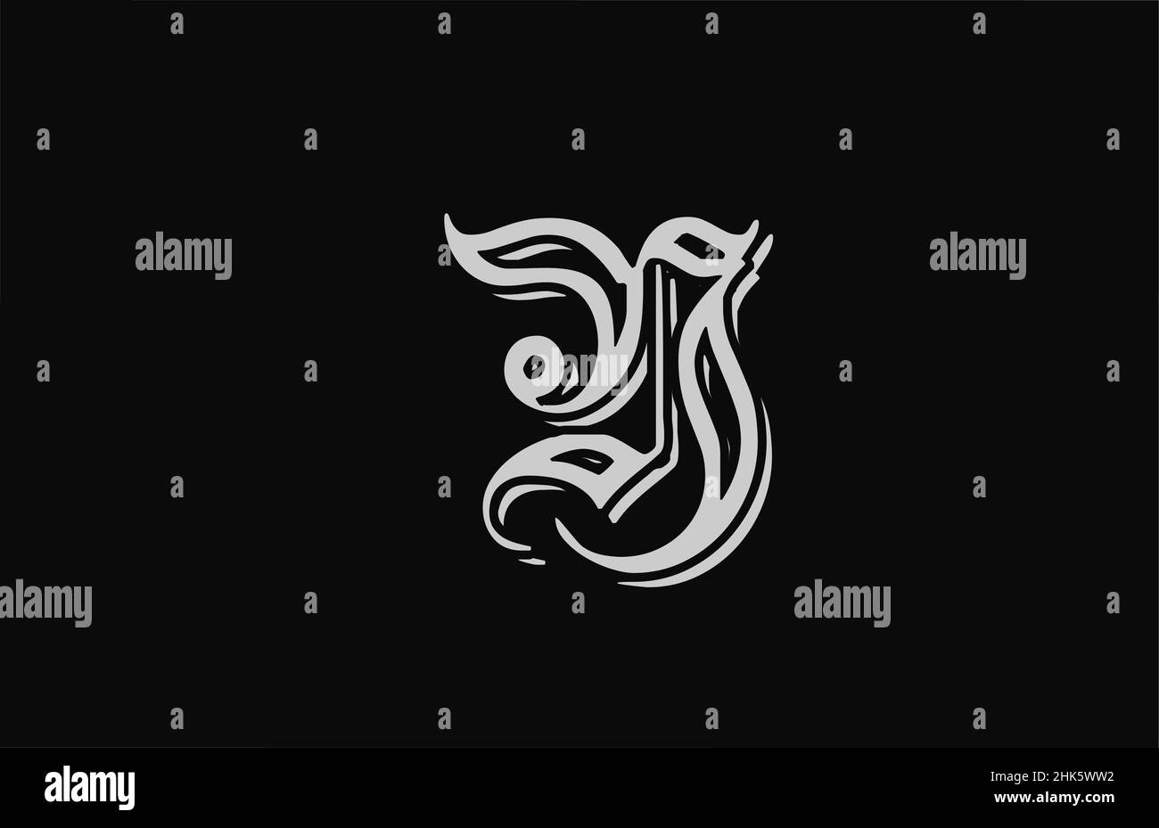 vintage white Y alphabet letter logo icon design. Creative template for ...