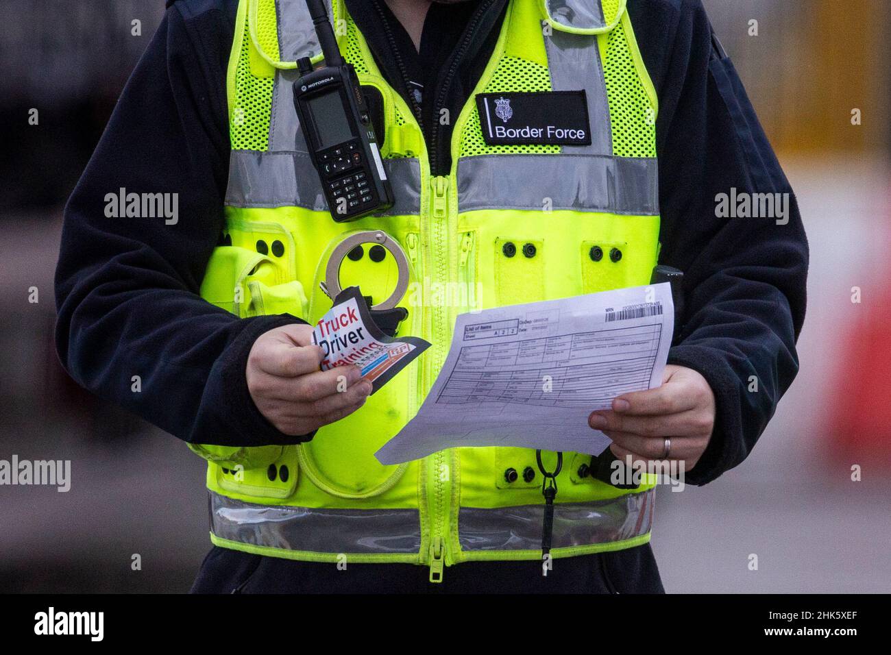 UK Border Force officers at the NI Department of Agriculture ...