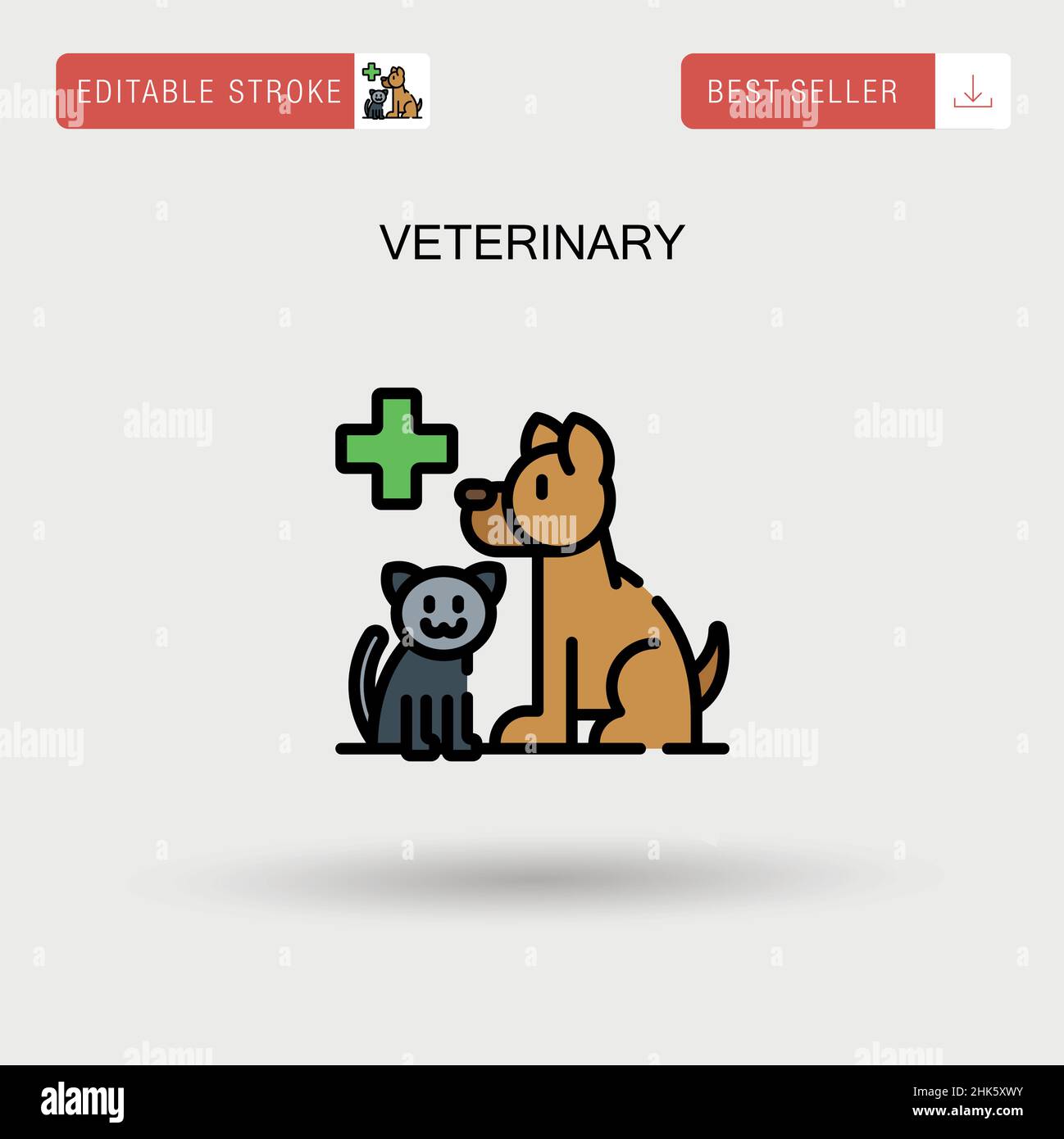 Dog examination veterinary doctor Stock Vector Images - Alamy