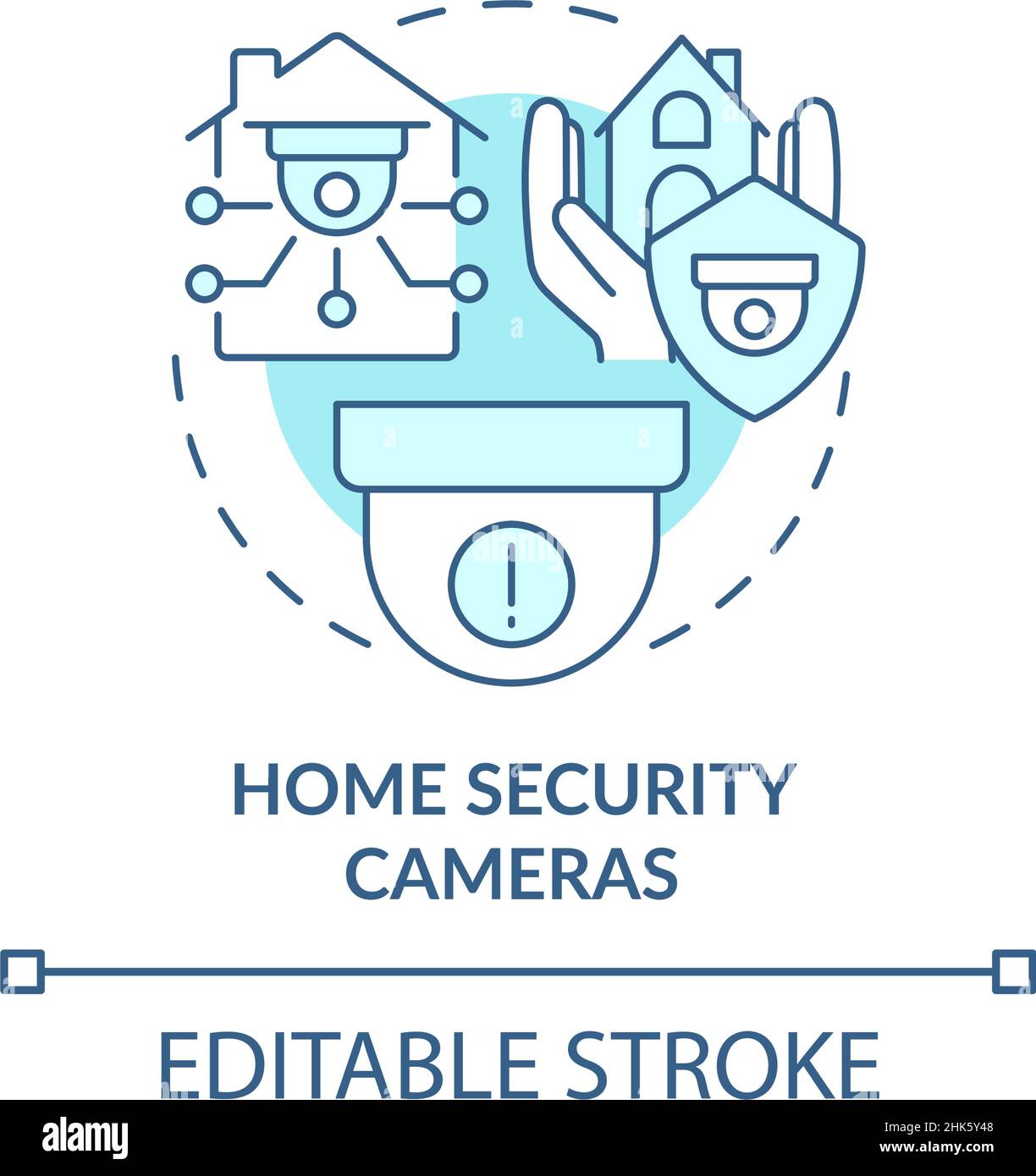 Home cctv cameras Stock Vector Images - Alamy