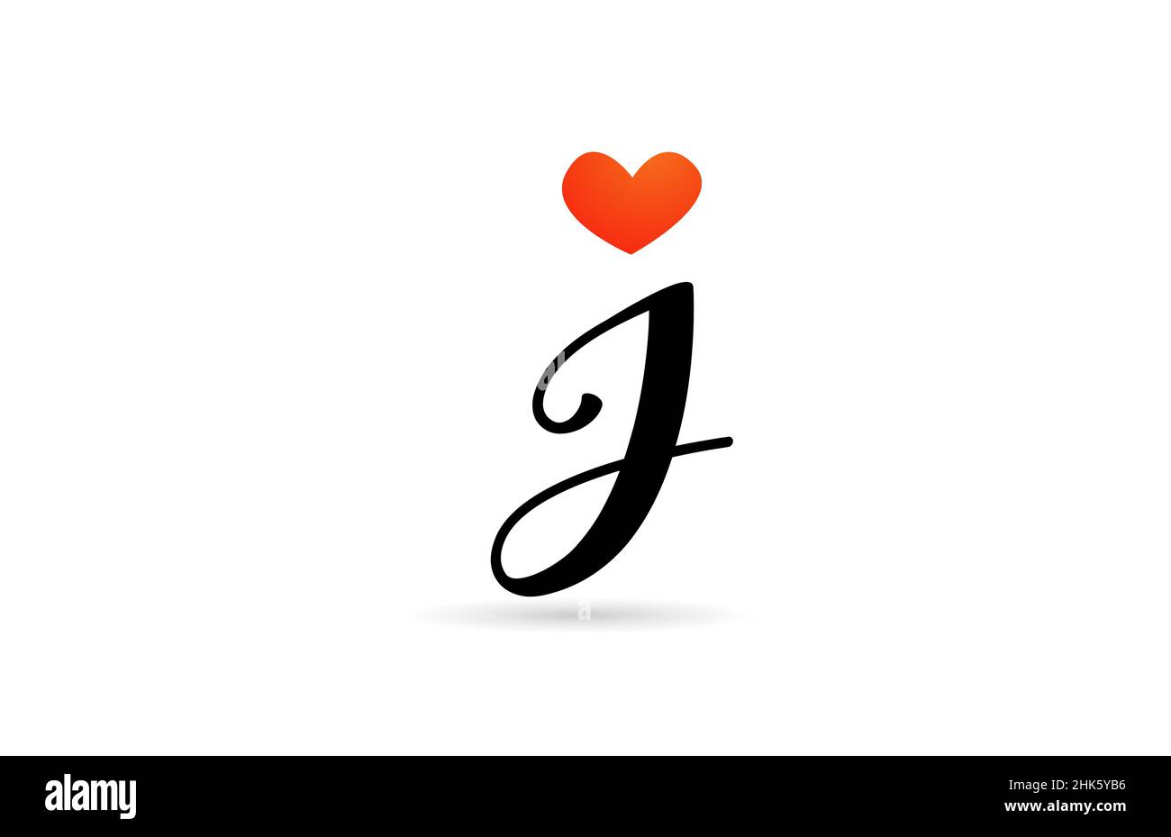 J Alphabet In Heart