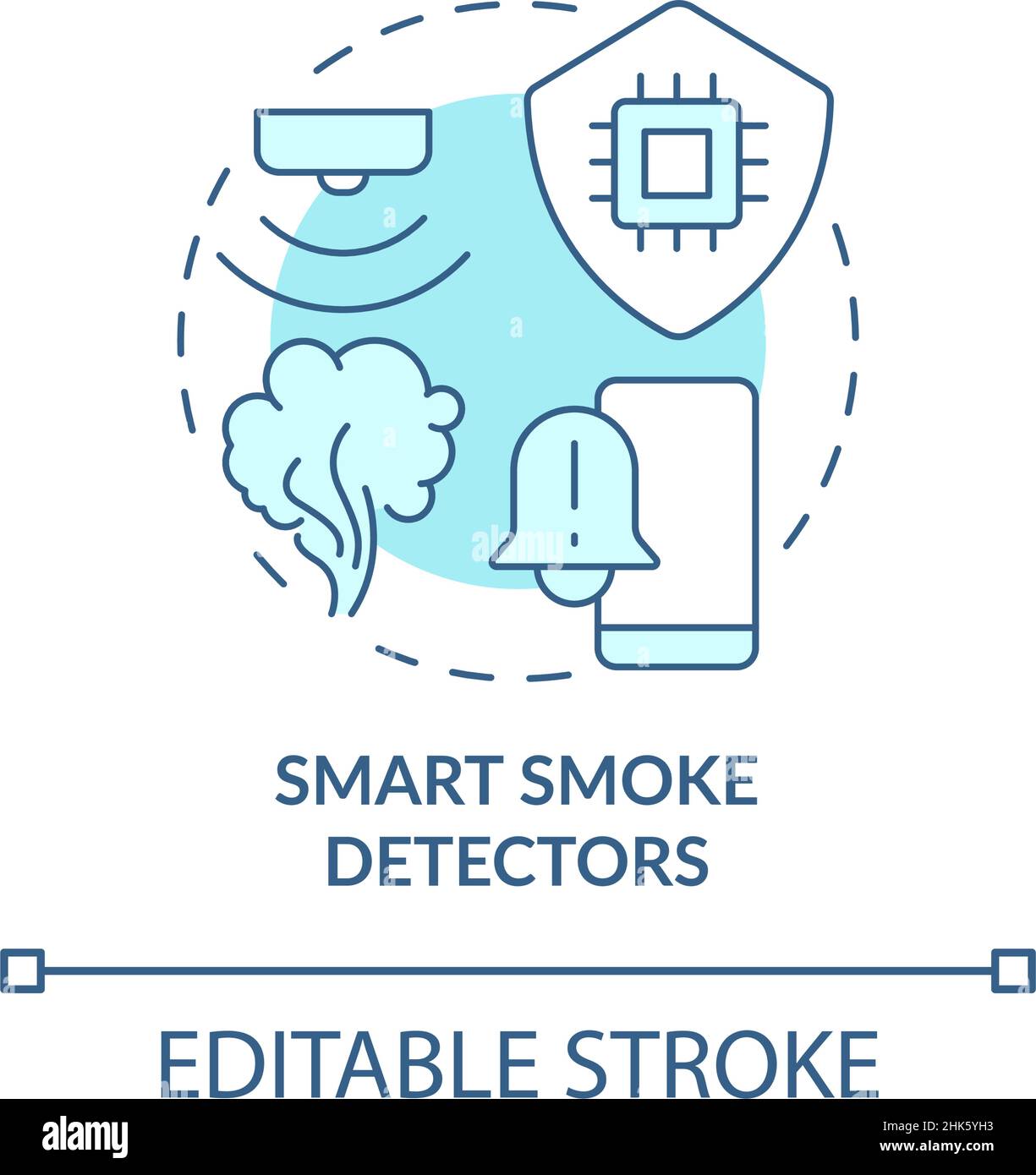 Home smoke detectors Stock Vector Images - Alamy
