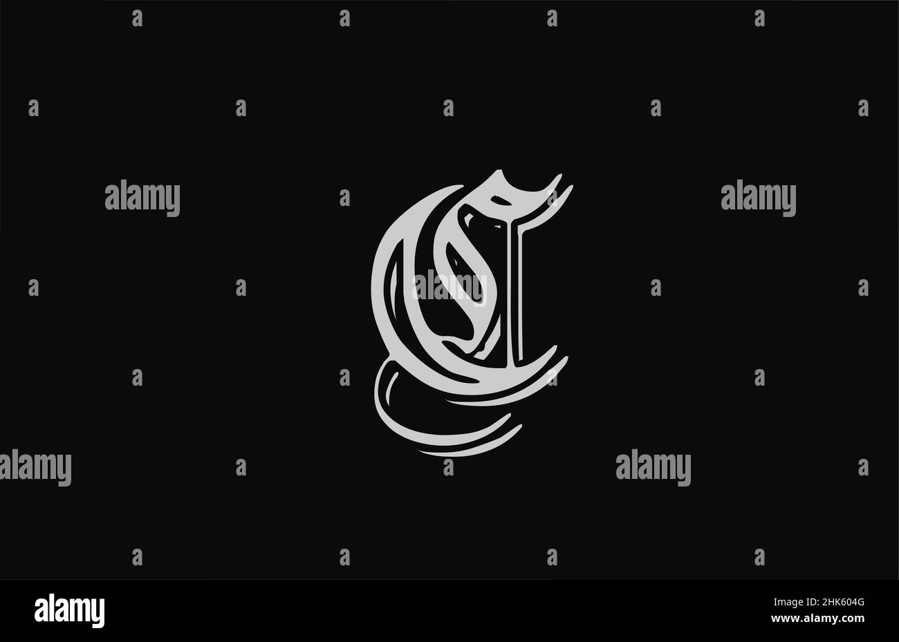 vintage white C alphabet letter logo icon design. Creative template for ...