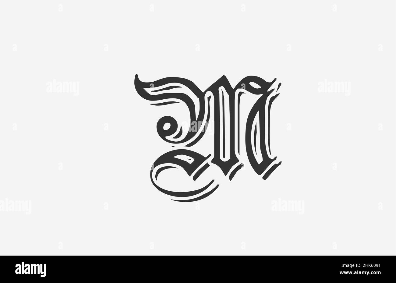 vintage M alphabet letter logo icon design. Creative template for ...