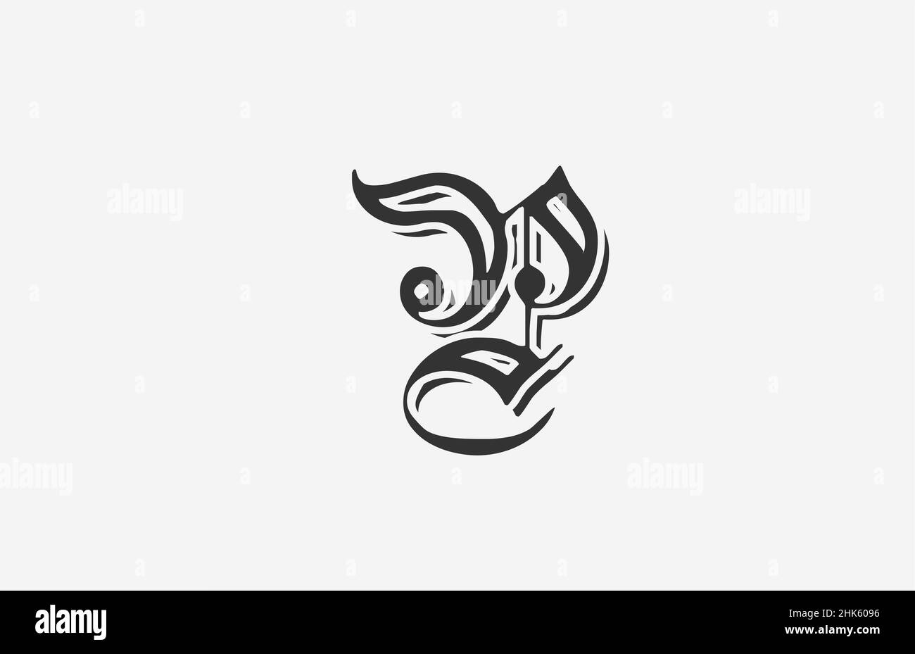 vintage P alphabet letter logo icon design. Creative template for ...