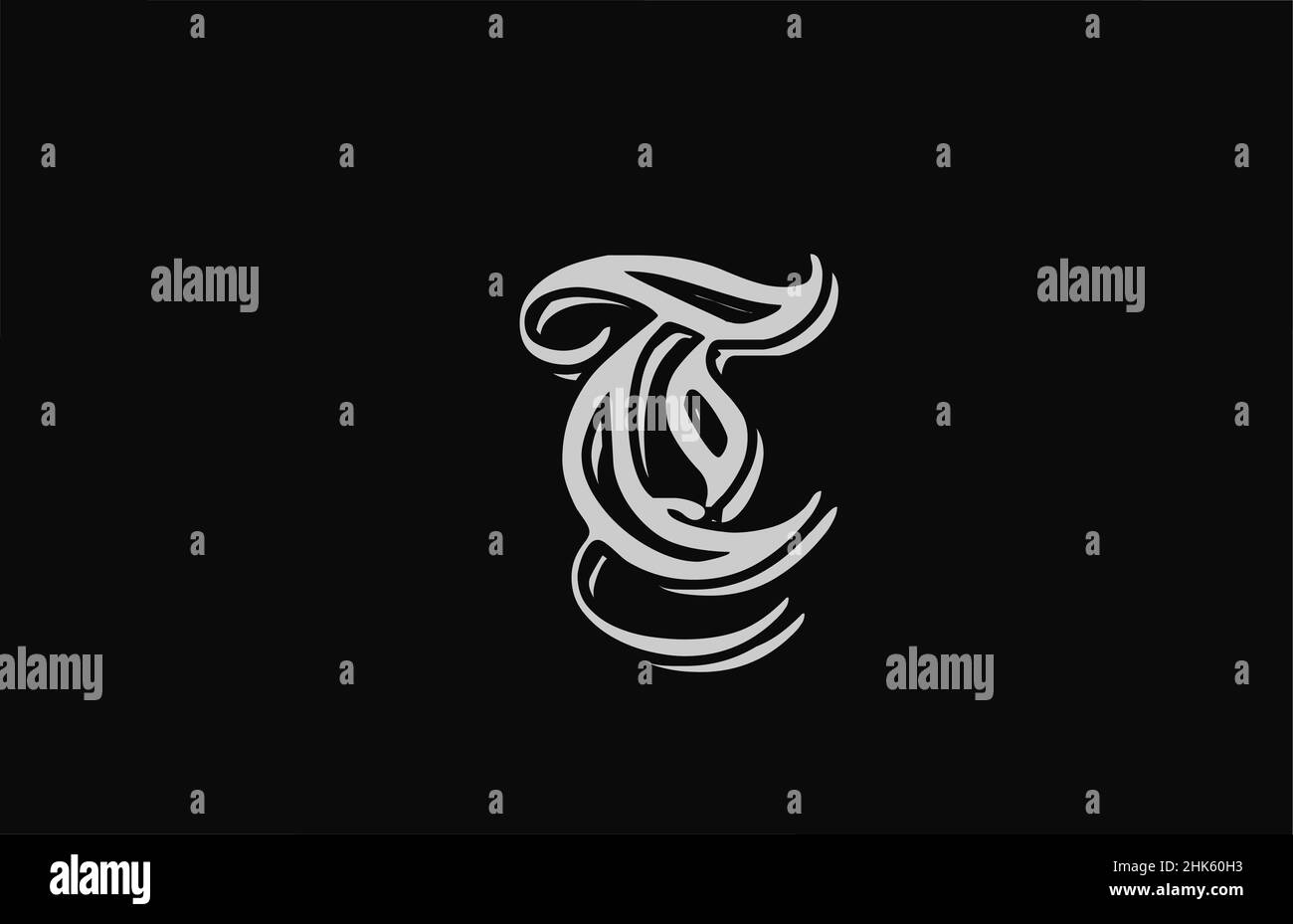 vintage white T alphabet letter logo icon design. Creative template for ...