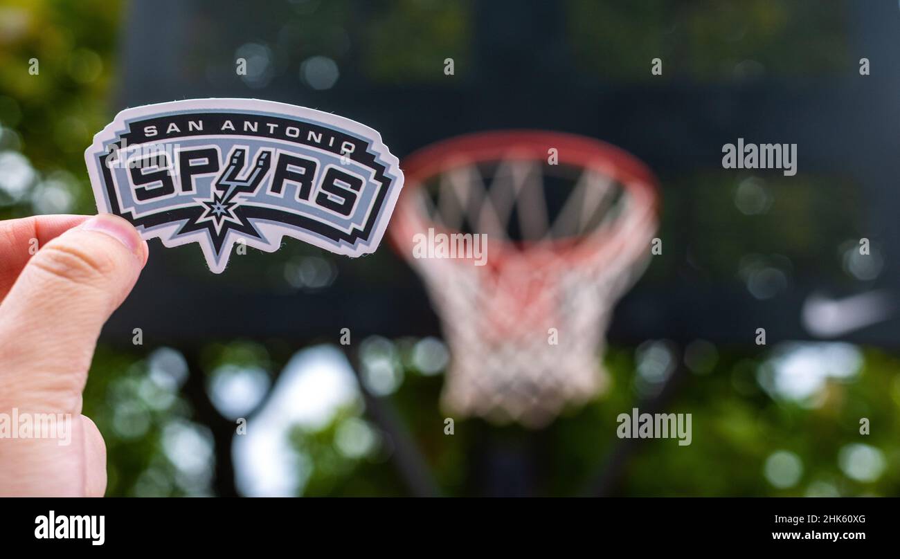 Spurs basketball team hi-res stock photography and images - Alamy