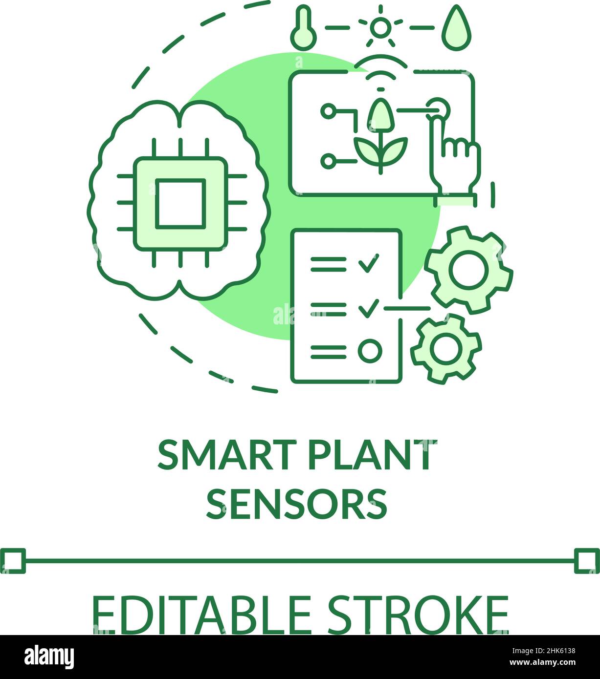 Smart plant sensors green concept icon Stock Vector Image & Art - Alamy Smart plant sensors green concept icon Stock Vector Image & Art - Alamy