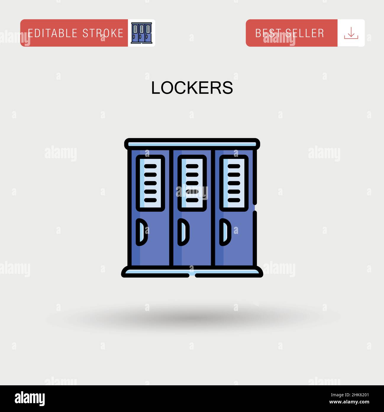 Lockers Simple vector icon Stock Vector Image & Art - Alamy