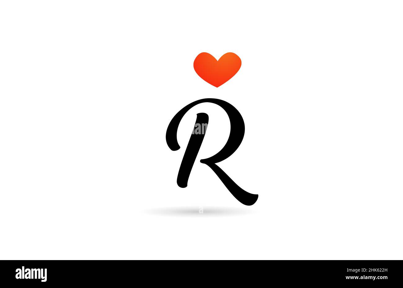 Alphabet R In Heart Wallpaper