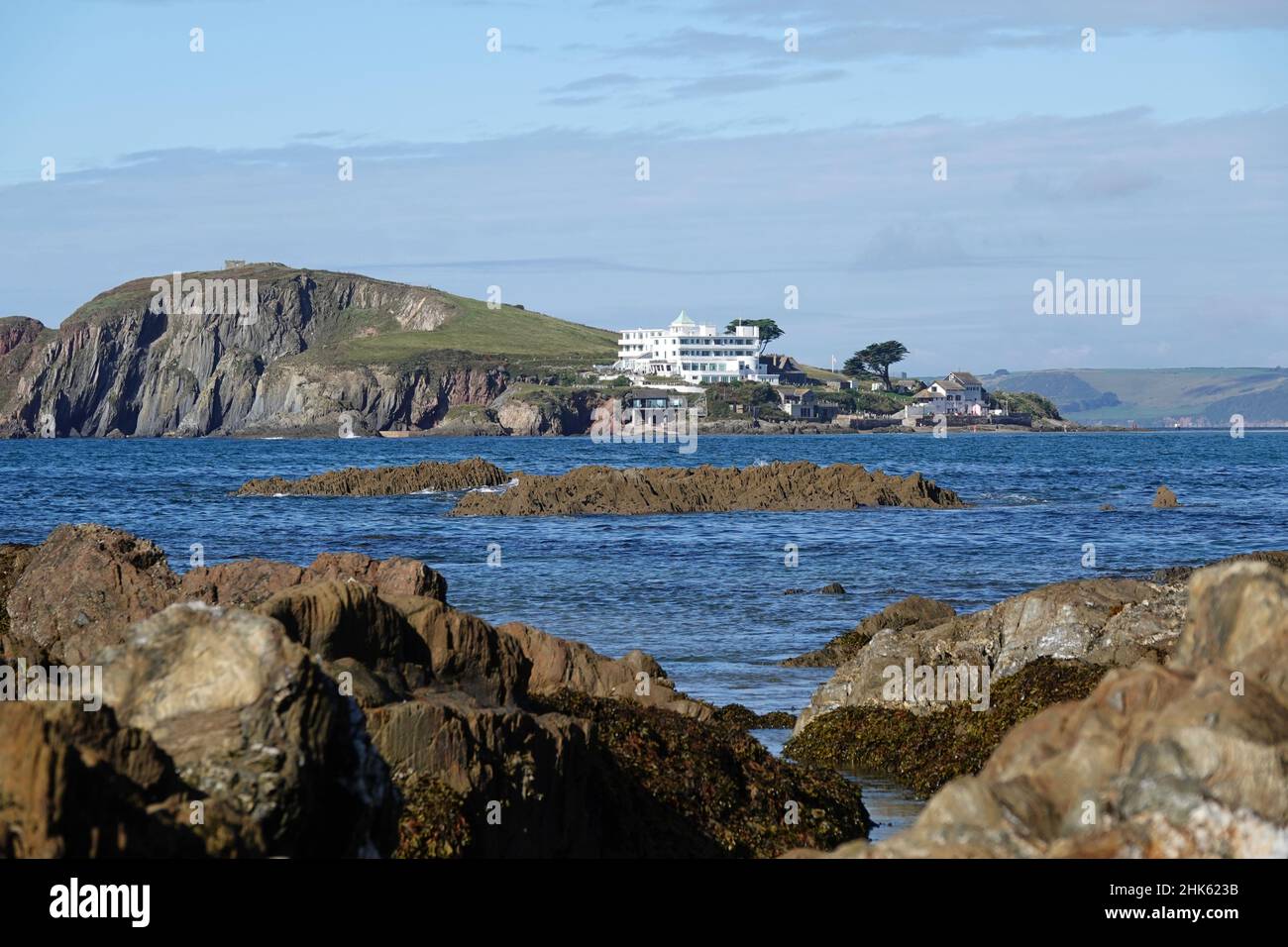 Burgh Island in South Hams, South Devon, England, which is the location ...