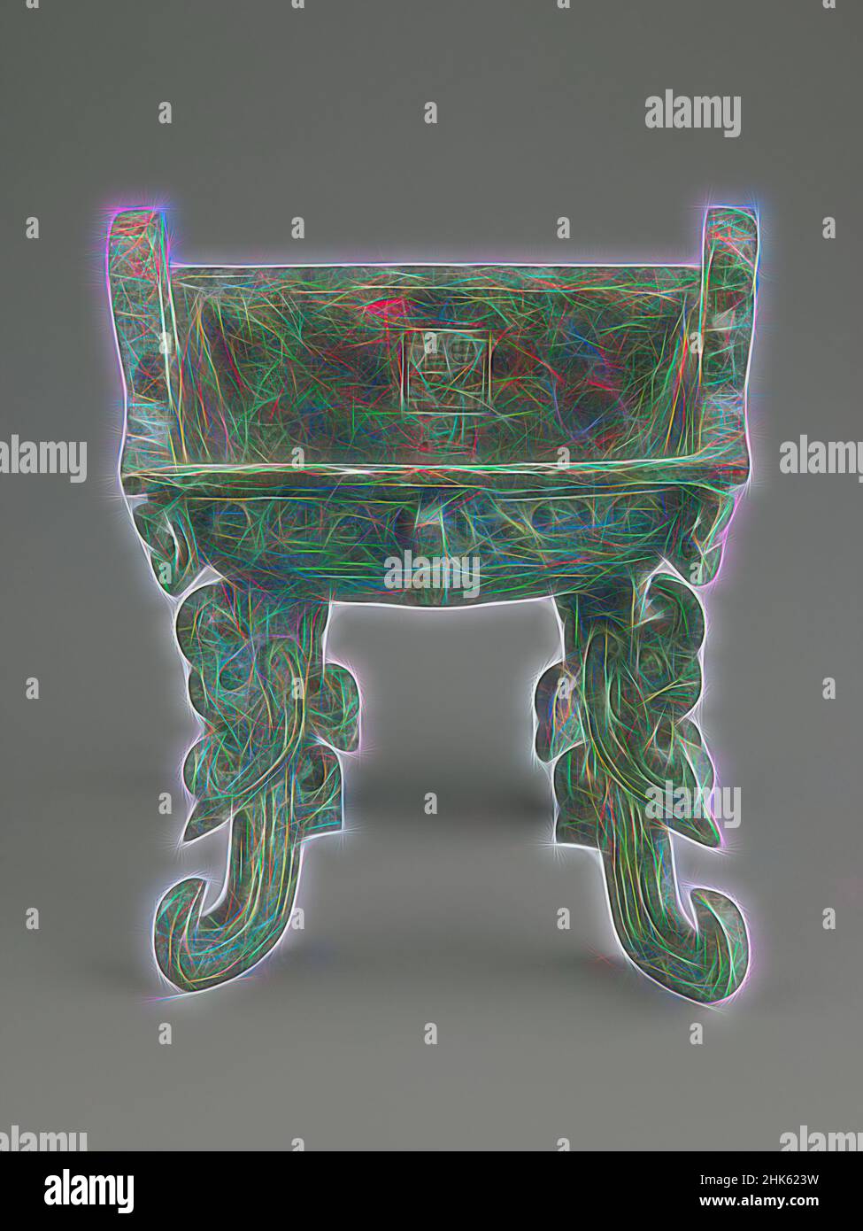 Inspired by Rectangular Food Vessel (fang ding) with Flattened Feet in ...